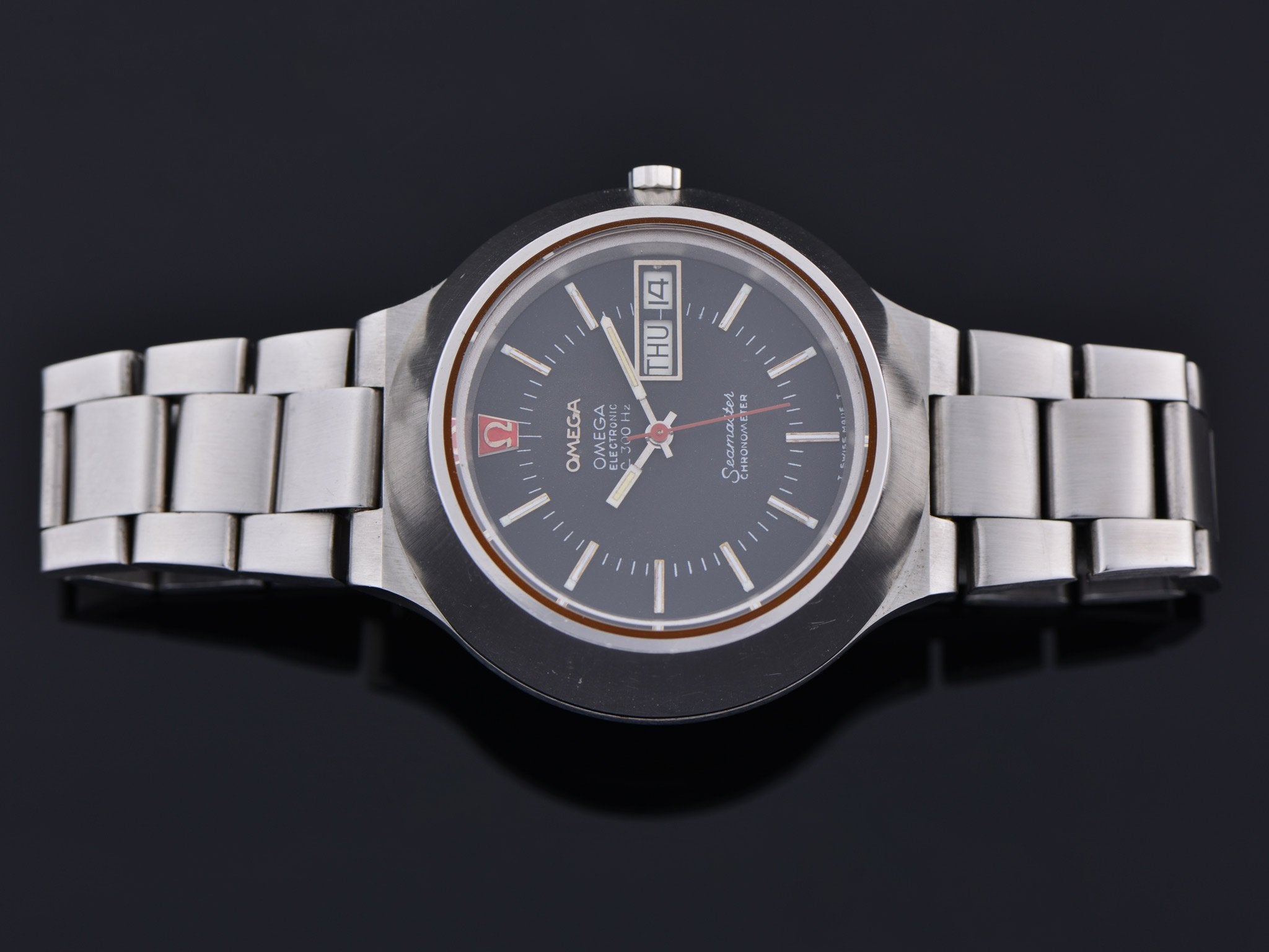 Omega Steel Constellation Chronometer f300 "Cone" Tuning Fork Watch ...