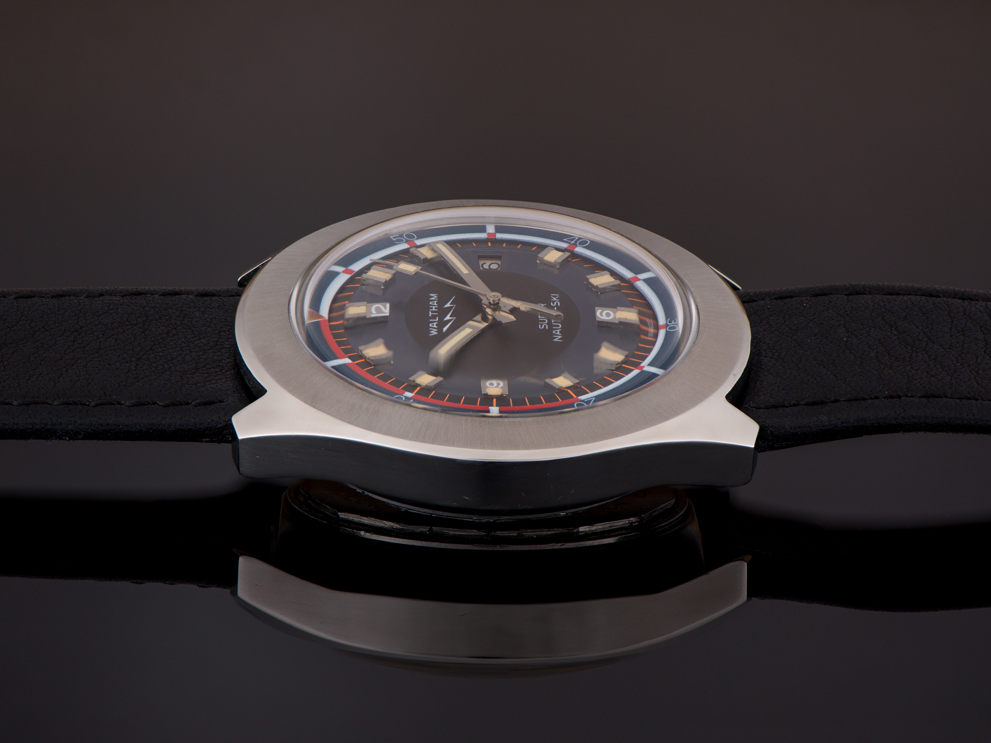 Super Nautic-Ski Super Compressor Dive Waltham By LIP Watch