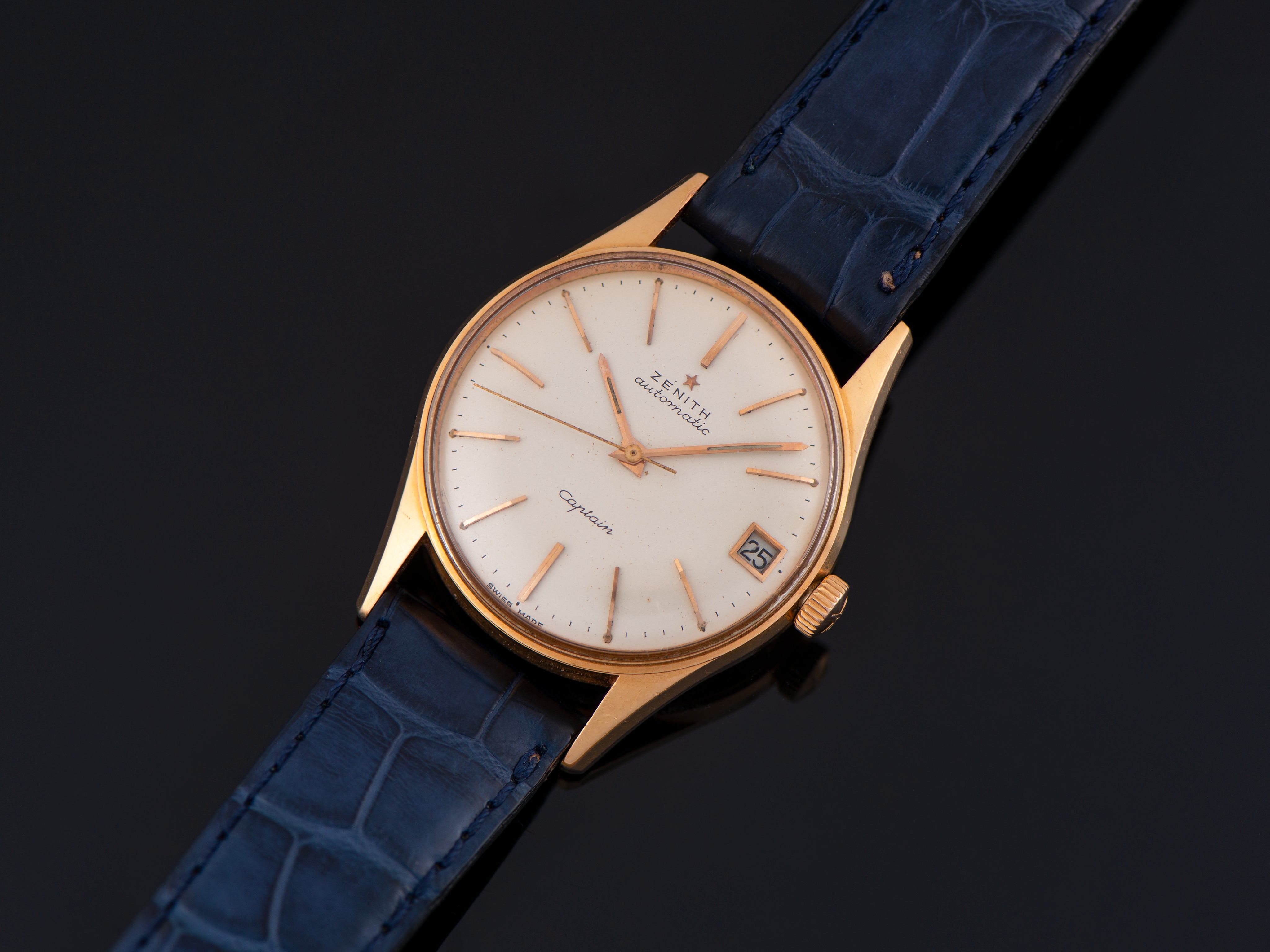 Zenith Captain 18K Rose Gold Automatic Watch | Unwind In Time