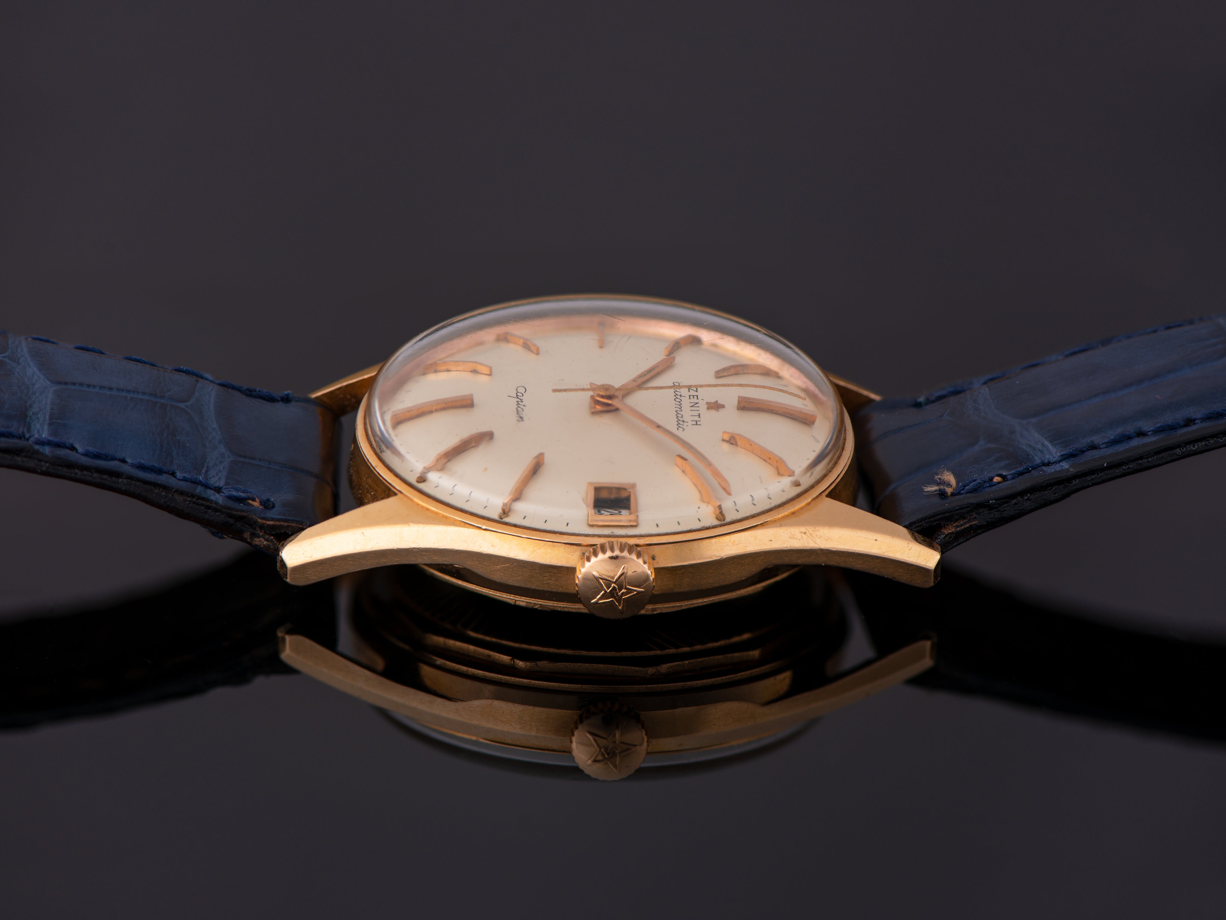 Zenith Captain 18K Rose Gold Automatic Watch | Unwind In Time